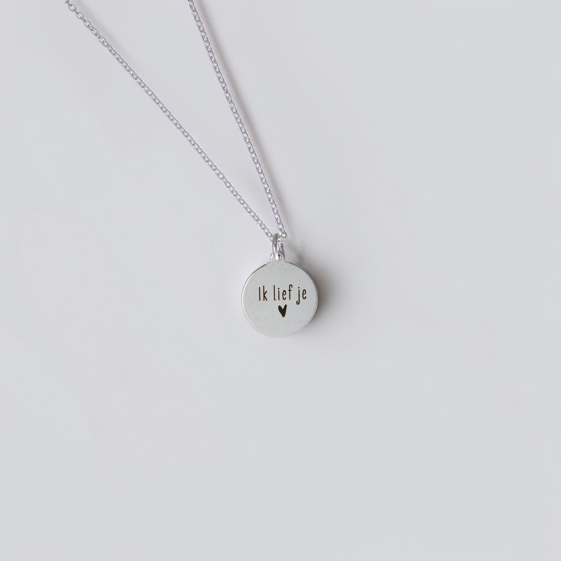 Sterling zilveren ketting • Ik lief je – Lief Leven